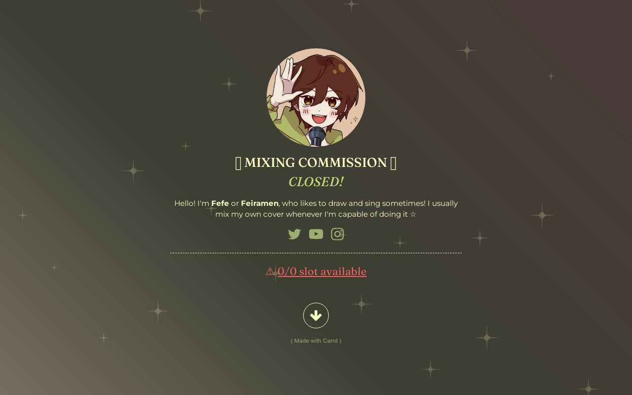 feiramen's mixing commission (EN)